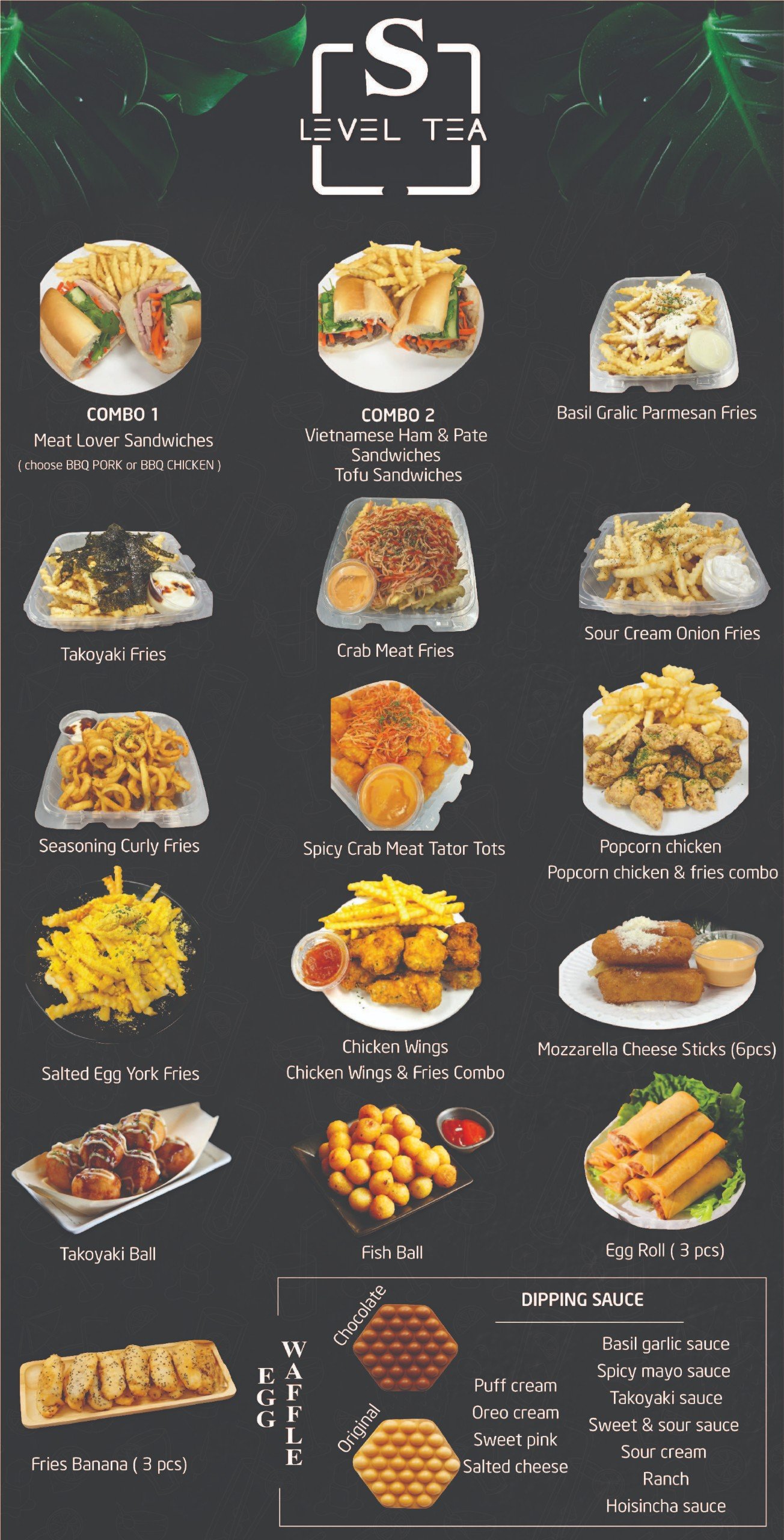 Our Menu – Slevelteaus